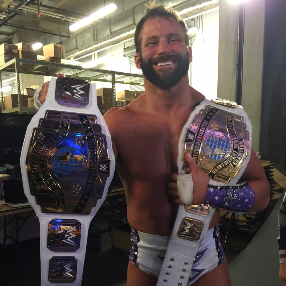 Zack Ryder SIGNED WWE Intercontinental Championship Replica Title ...
