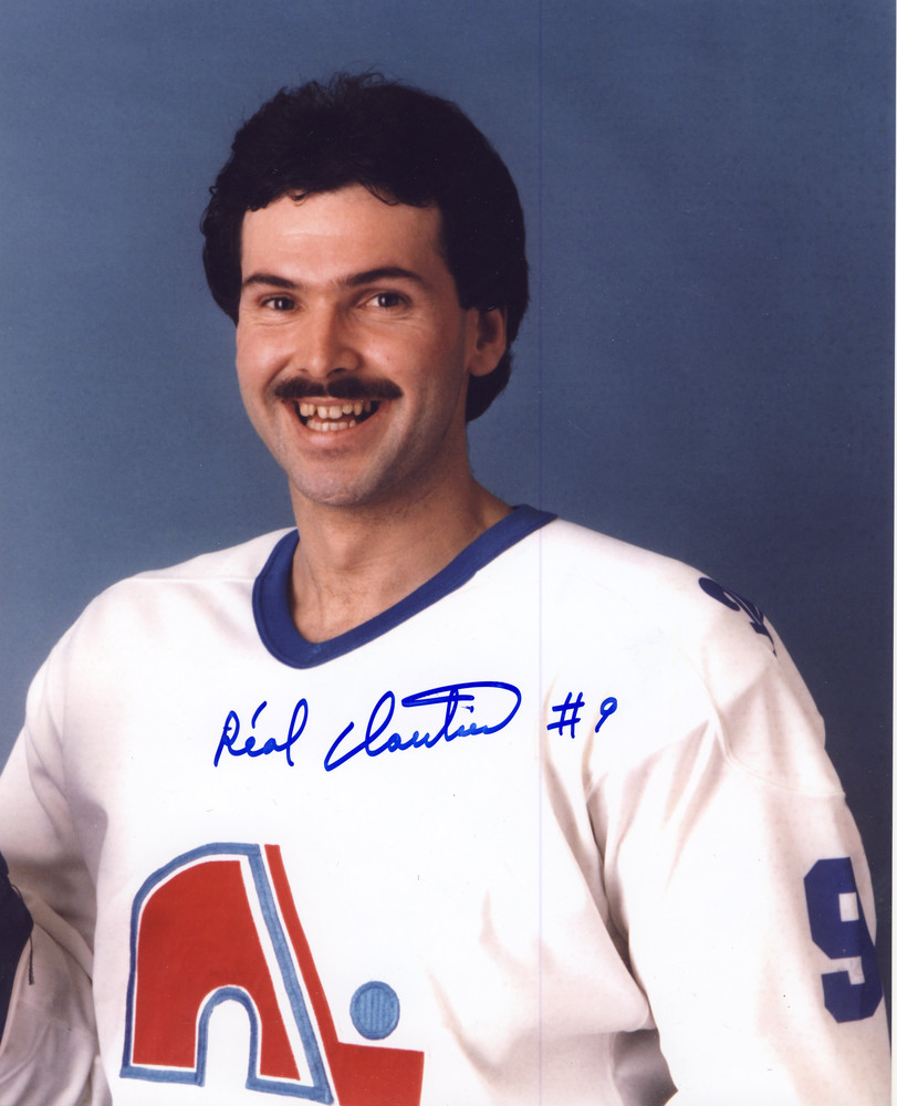 REAL CLOUTIER Quebec Nordiques AUTOGRAPHED 8X10 Photo - NHL Auctions