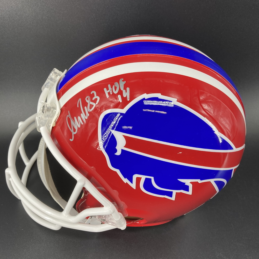 HOF - Bills Andre Reed Signed Authentic Proline Helmet with ""HOF 14 ...