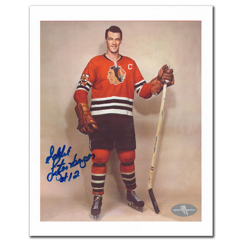 Eddie Litzenberger Chicago Blackhawks Autographed 8x10 Photo - NHL Auctions