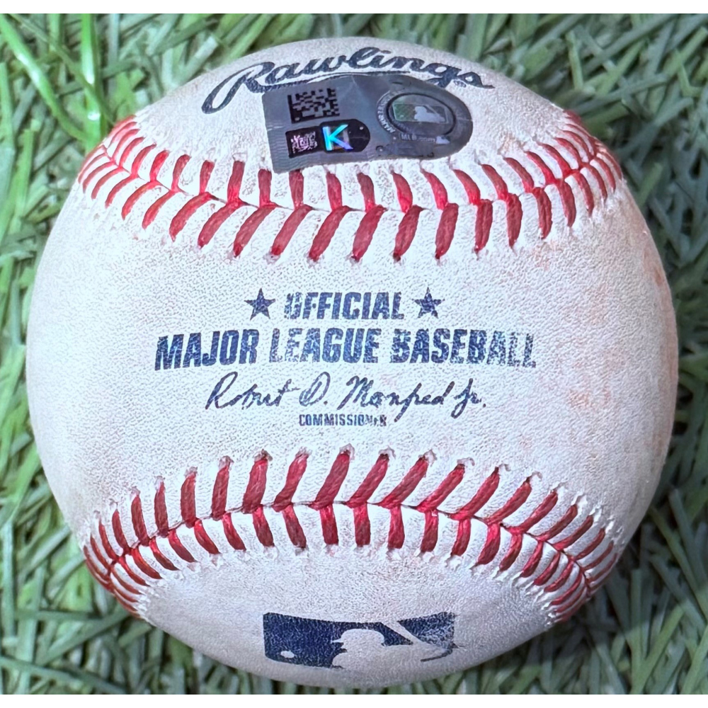 Game-Used Baseball: Kumar Rocker Three (3) Pitches - MLB Debut (MLB ...