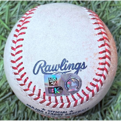 Game-Used Baseball: Kumar Rocker Three (3) Pitches - MLB Debut (MLB ...
