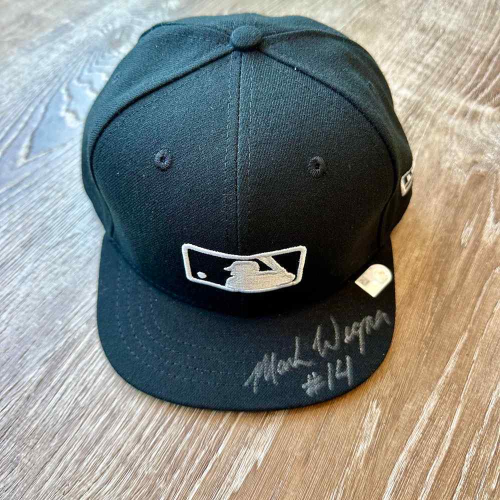 UMPS CARE AUCTION: Mark Wegner Signed MLB Umpire Plate Cap Size 7 1/8 ...