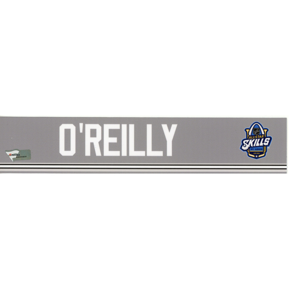 Ryan O'Reilly Player-Issued Gray Nameplate from the 2020 NHL All-Star ...