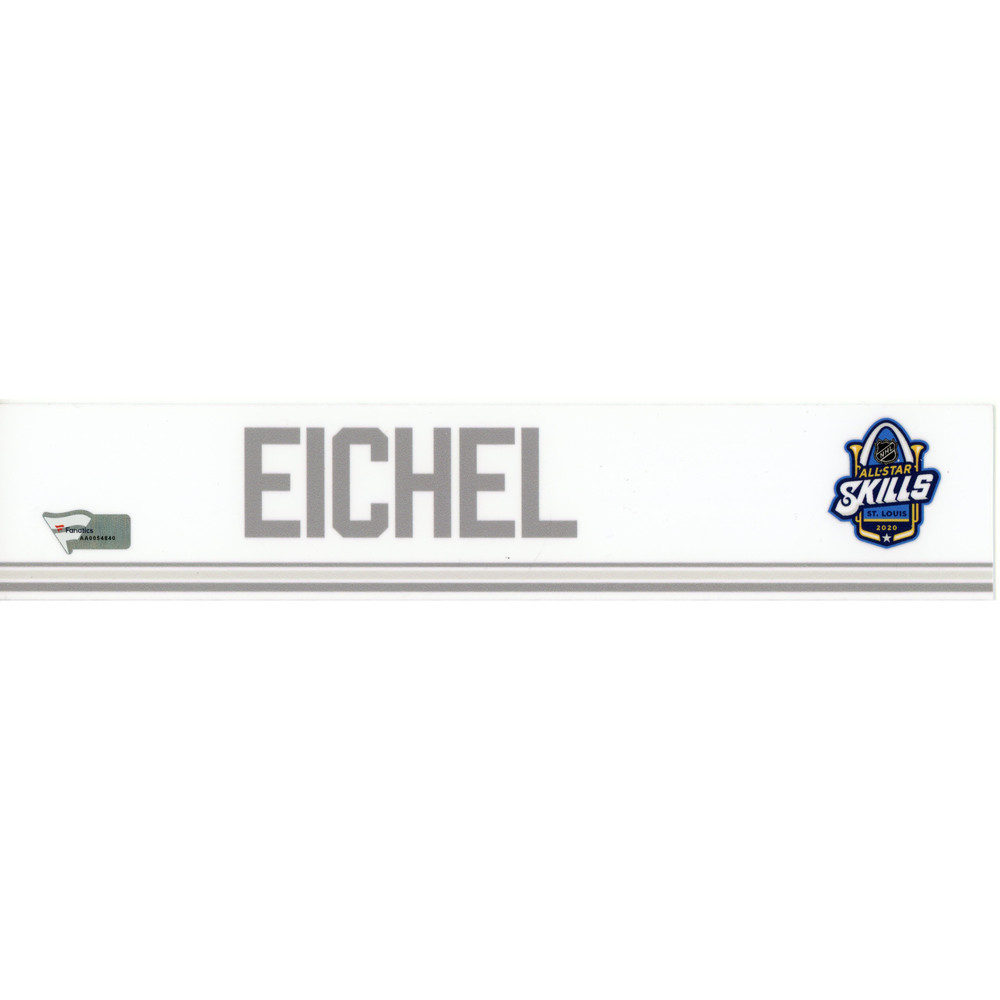 Jack Eichel Player-Issued White Nameplate from the 2020 NHL All-Star ...