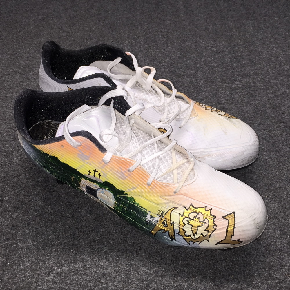 MY CAUSE MY CLEATS - EAGLES NELSON AGHOLOR GAME WORN CUSTOM CLEATS ...