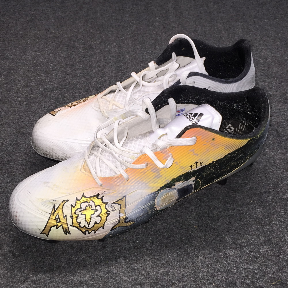 MY CAUSE MY CLEATS - EAGLES NELSON AGHOLOR GAME WORN CUSTOM CLEATS ...