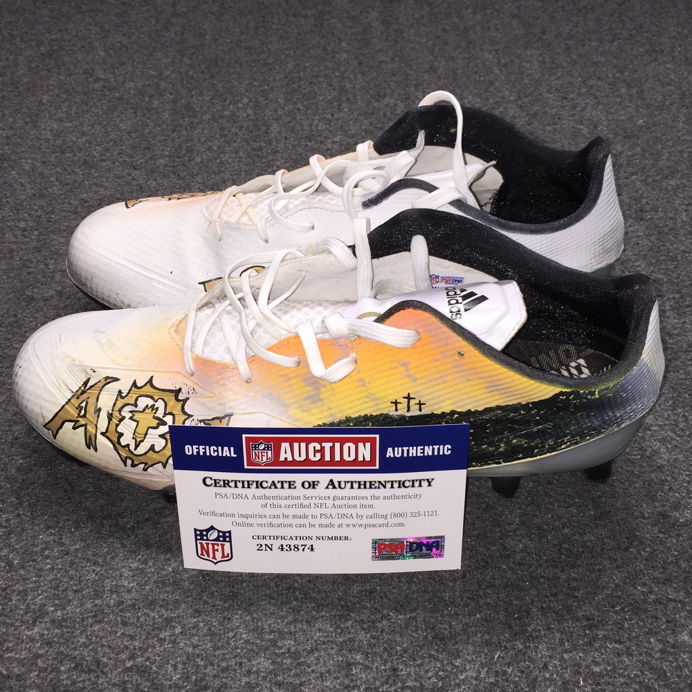 MY CAUSE MY CLEATS - EAGLES NELSON AGHOLOR GAME WORN CUSTOM CLEATS ...