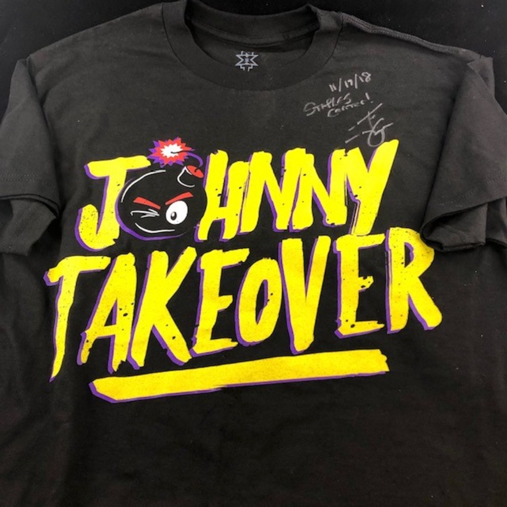 Johnny Gargano SIGNED "Johnny Takeover" Shirt | WWE Auction