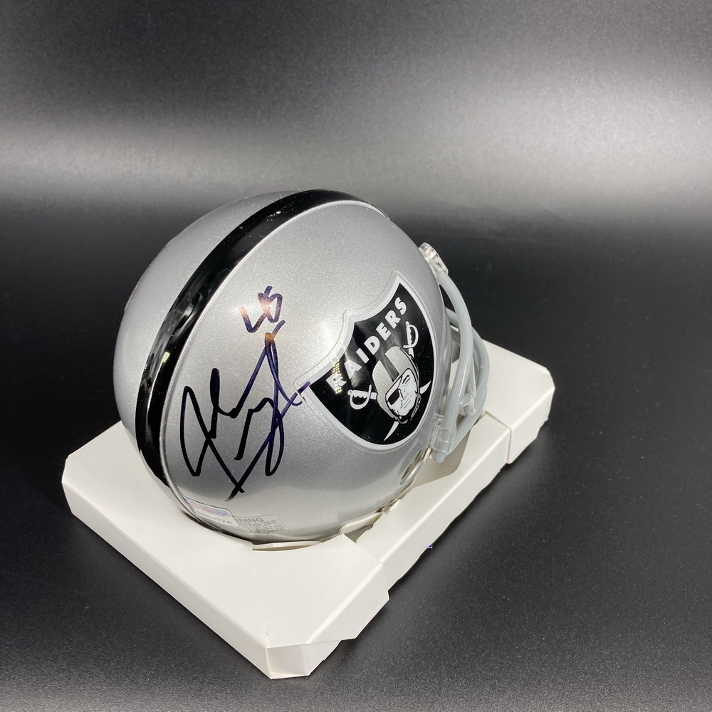 Raiders - Alec Ingold Signed Mini Helmet | The official auction site of ...