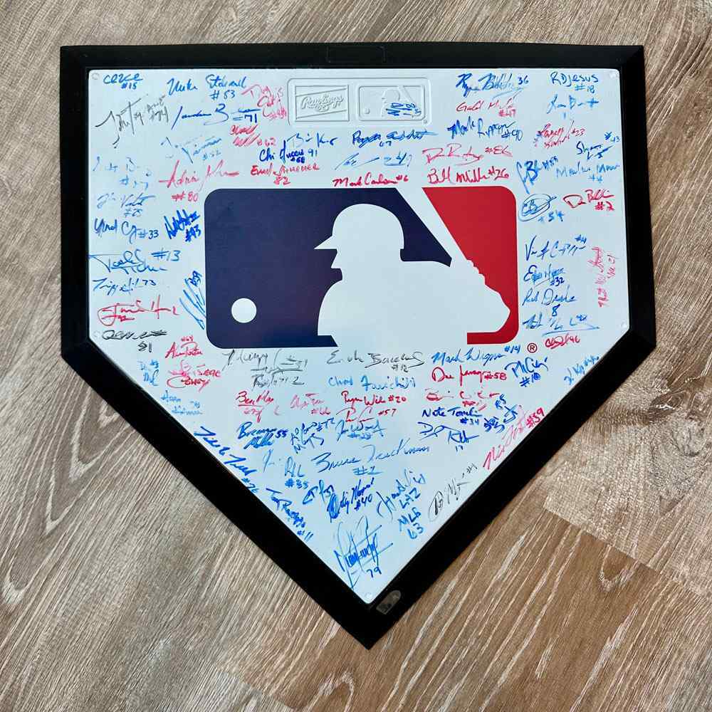 UMPS CARE AUCTION: 2025 Staff Signed Home Plate | MLB Auctions