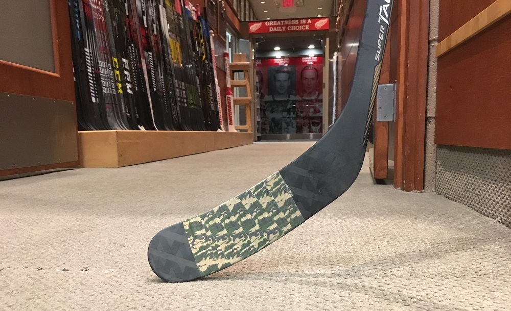 Justin Abdelkader (#8)-Autographed Camo Stick - Detroit Red Wings - NHL ...