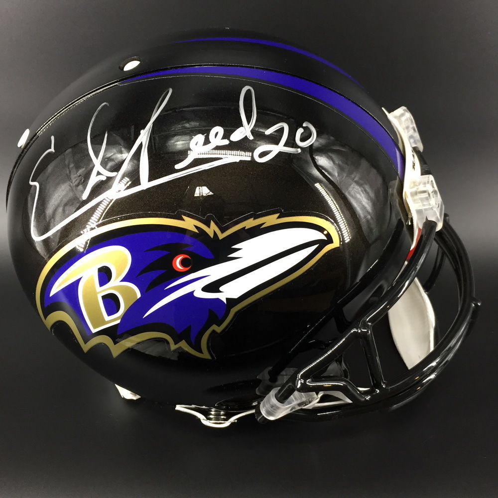 NFL Auction | PCC - Ravens Ed Reed Signed Proline Helmet