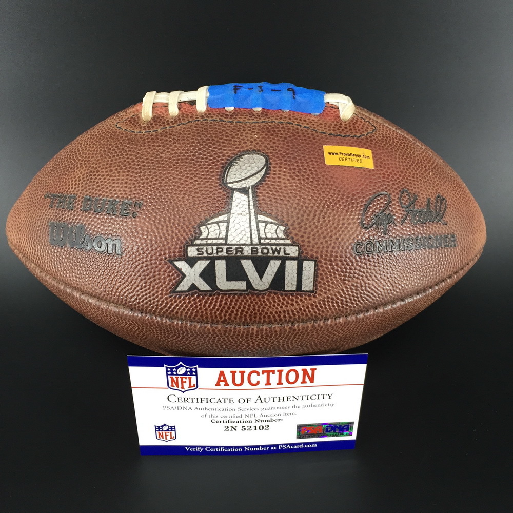 NFL - Super Bowl 47 Game used Football 49ers Offense | The official ...