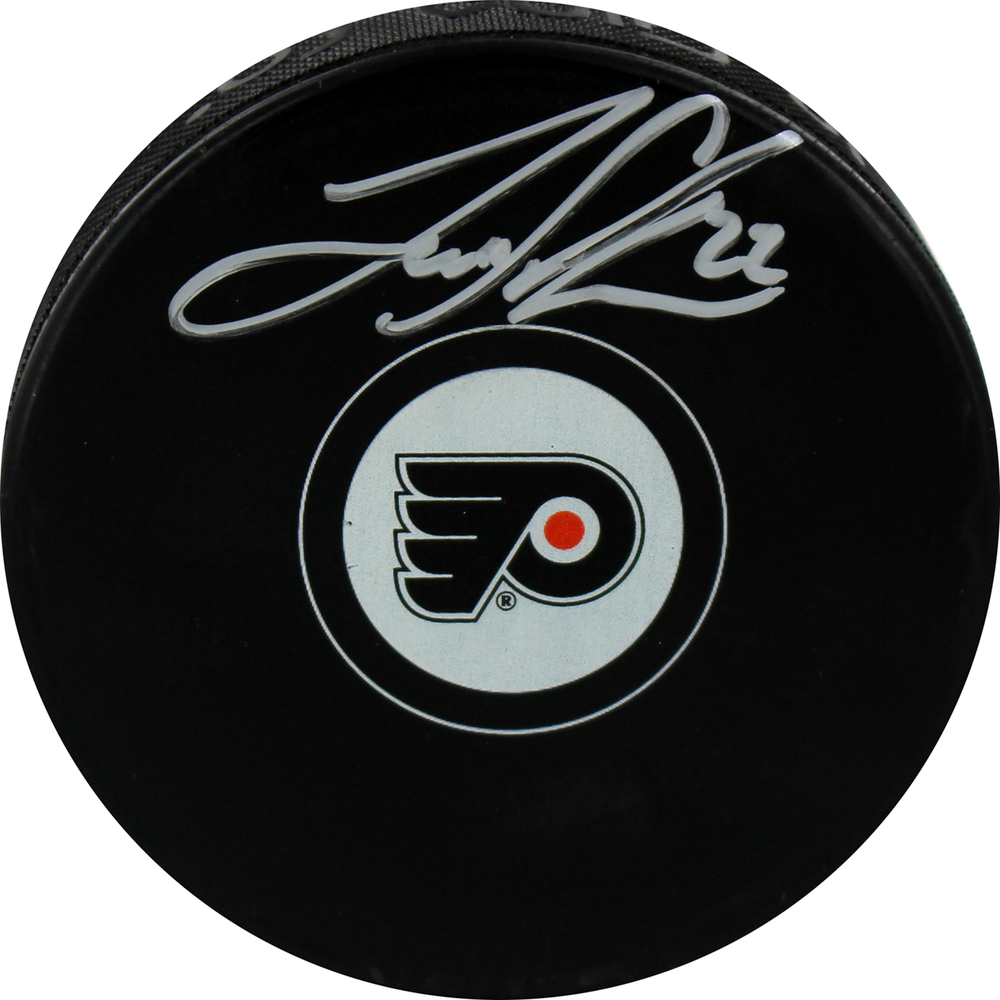 Luke Schenn Philadelphia Flyers Signed Puck - NHL Auctions