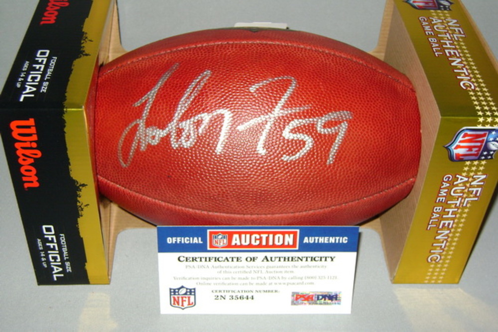 NFL - REDSKINS LONDON FLETCHER SIGNED AUTHENTIC FOOTBALL | The official ...