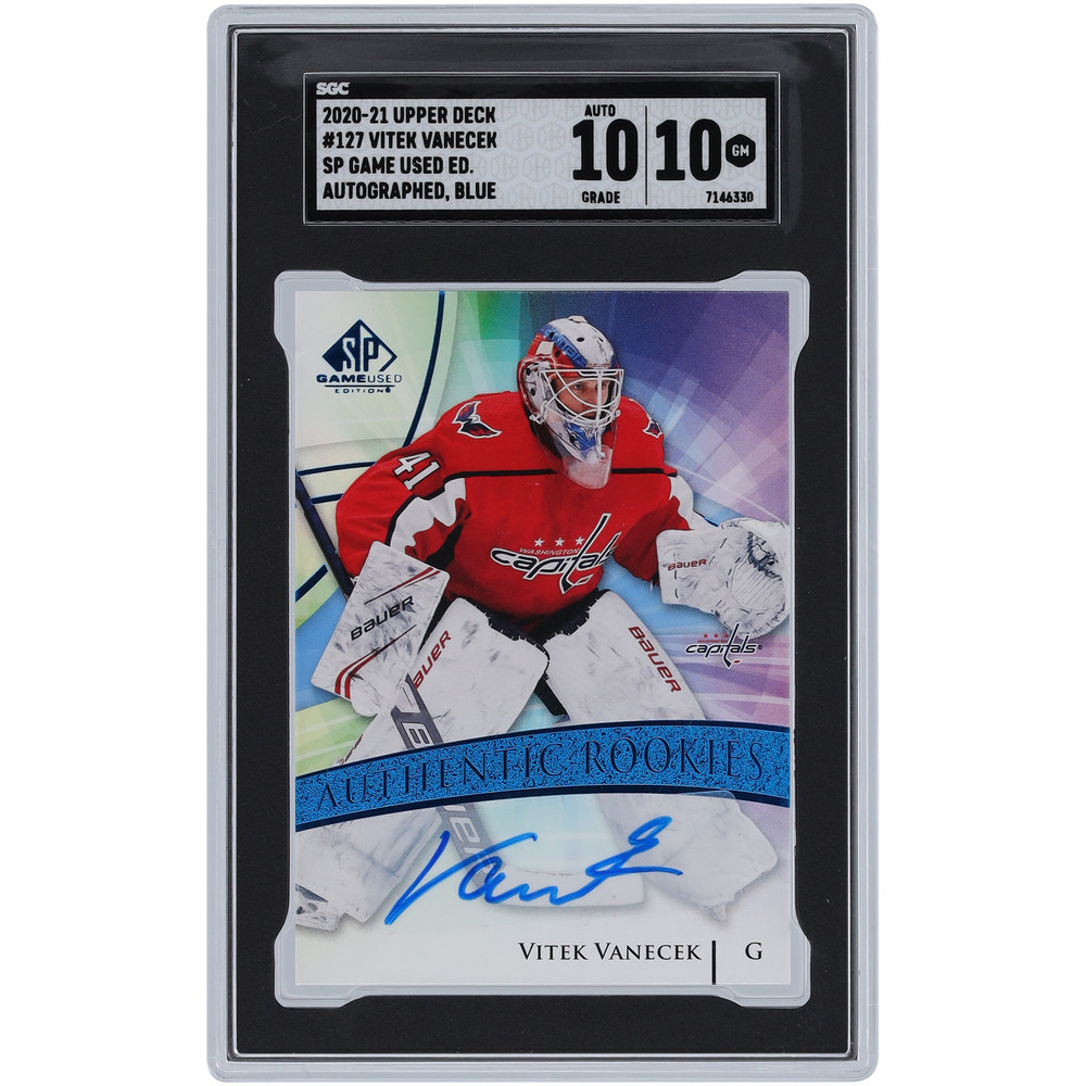 Vitek Vanecek Washington Capitals Autographed 2020-21 Upper Deck SP ...