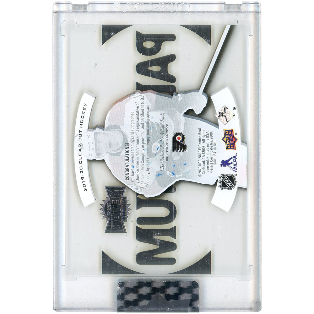 Joel Farabee Philadelphia Flyers Autographed 2019-20 Upper Deck Clear ...