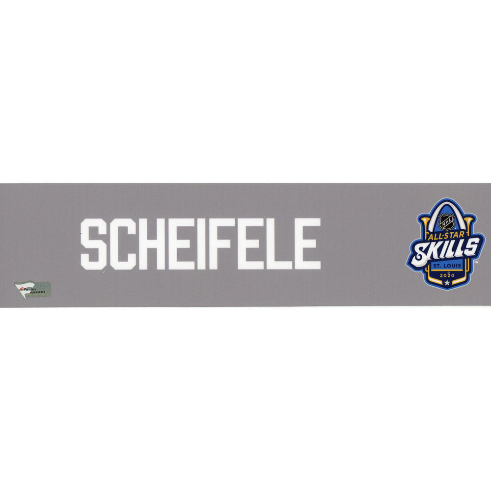 Mark Scheifele Player-Issued Gray Nameplate from the 2020 NHL All-Star ...