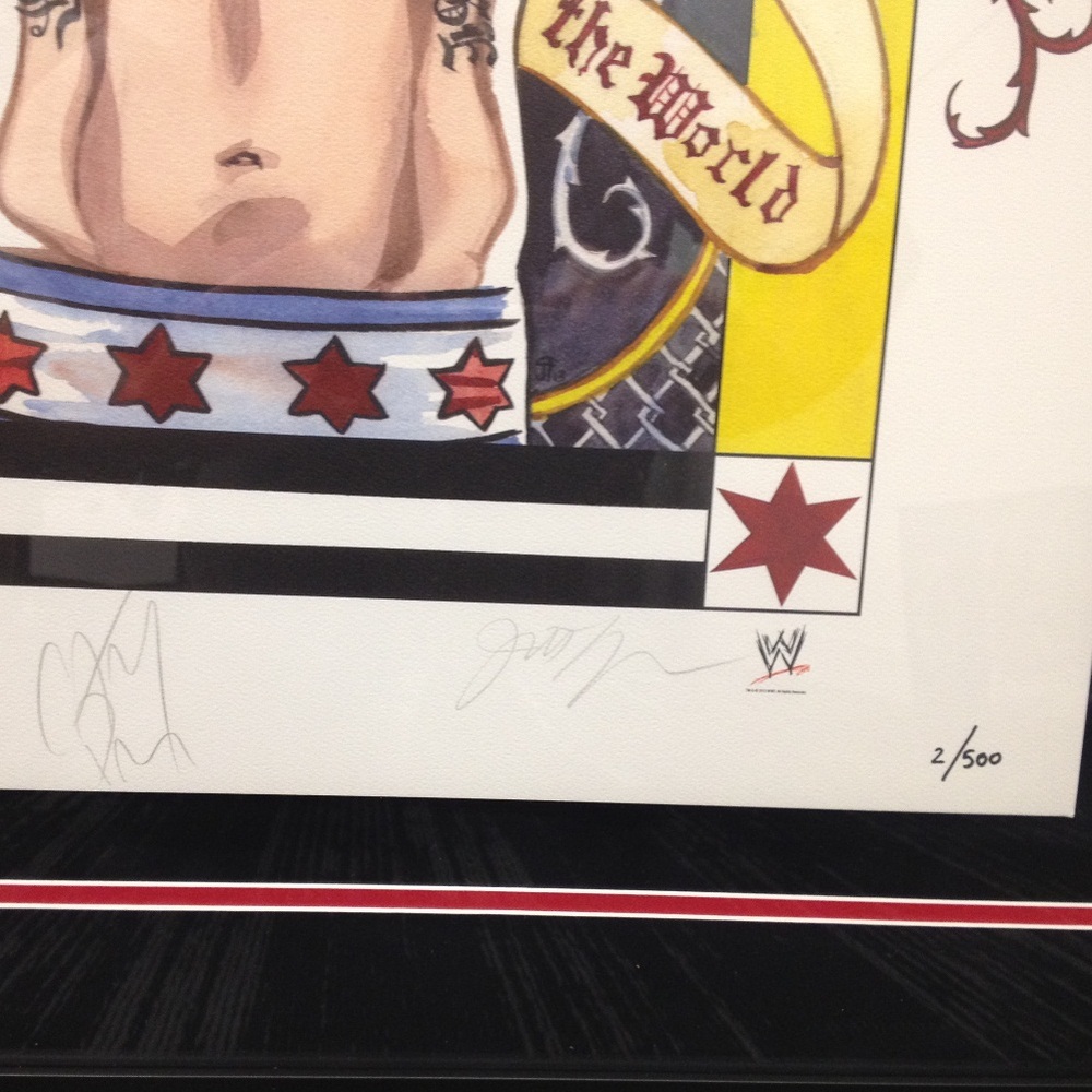 CM Punk Autographed & Framed "Second City Saint" Lithograph (#2/500 ...