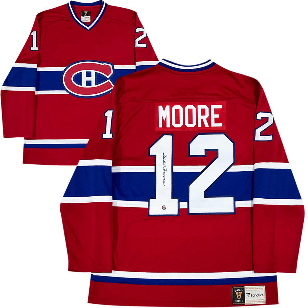 Dickie Moore Autographed Montreal Canadiens Fanatics Heritage Jersey ...