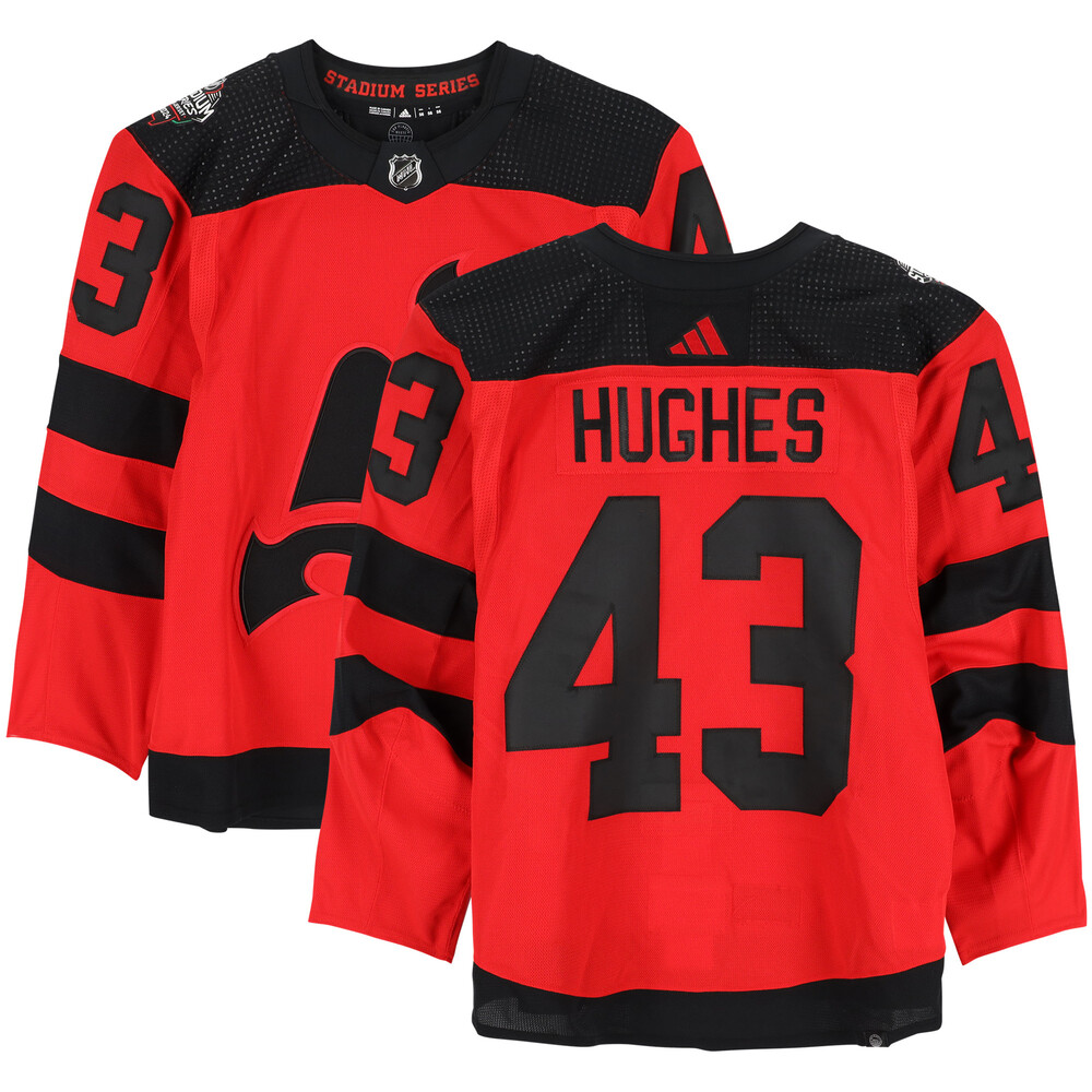Luke Hughes New Jersey Devils 2024 NHL Stadium Series Game-Used Jersey ...