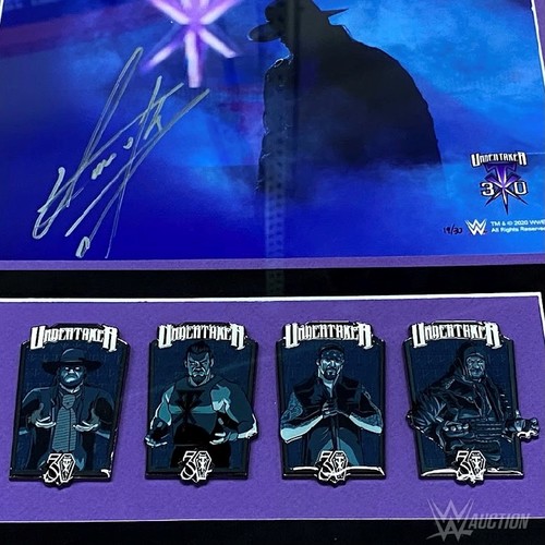 The Undertaker SIGNED Undertaker 30 Limited Edition Pin Set Frame ...