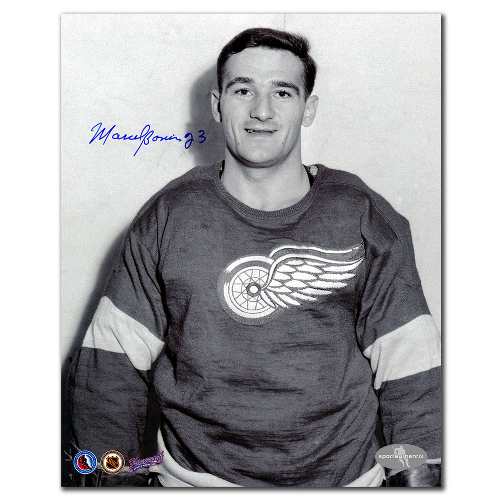 Marcel Bonin Detroit Red Wings Autographed 8x10 Photo - NHL Auctions
