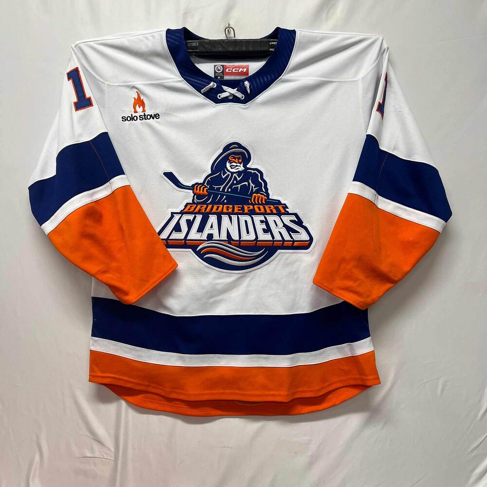 AHL Authentic - 2024-25 Bridgeport Islanders Jersey Worn by #11 Daylan ...
