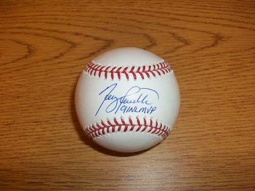 Terry Pendleton "91 NL MVP" Autographed Baseball | MLB Auctions
