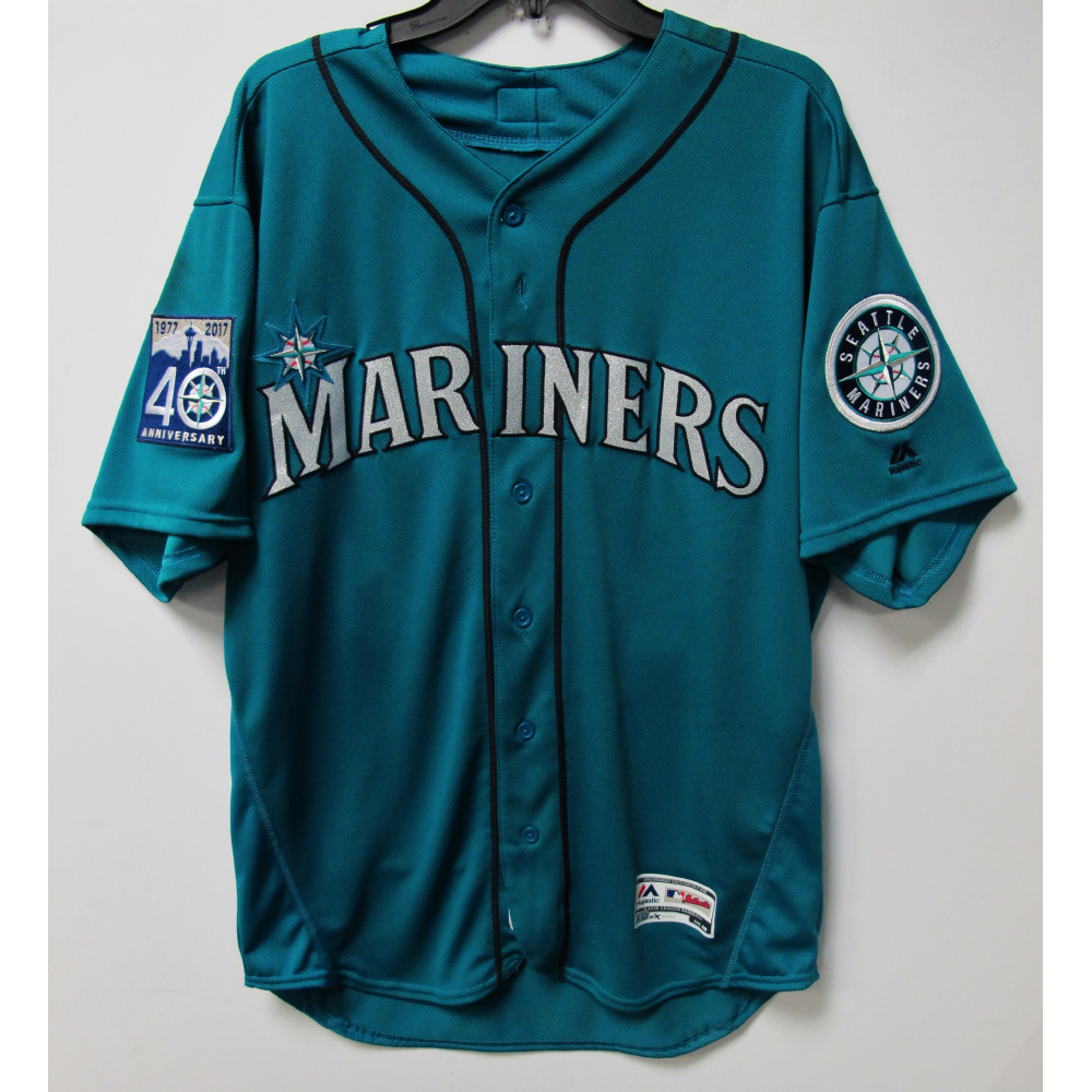 Robinson Cano Seattle Mariners Green 40th Anniversary Game Used Jersey ...