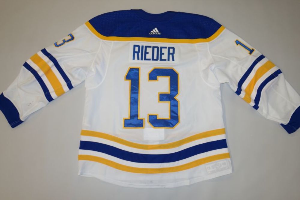 Tobias Rieder 2020-21 Buffalo Sabres Set 1 Away Jersey - NHL Auctions