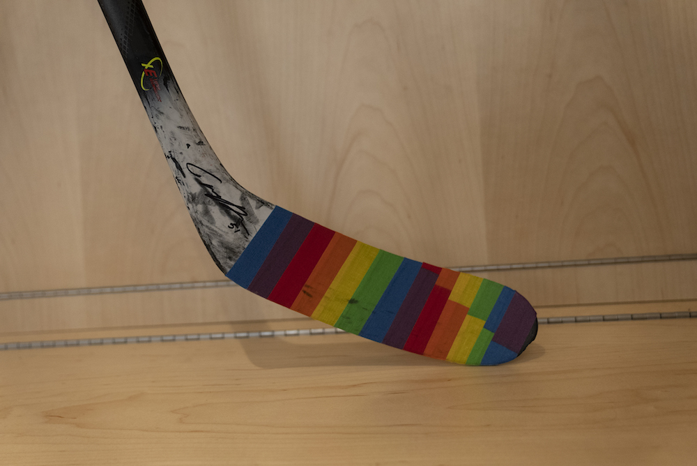 Autographed Pride Night Warm-Up Stick: #51 Tarmo Reunanen - New York ...