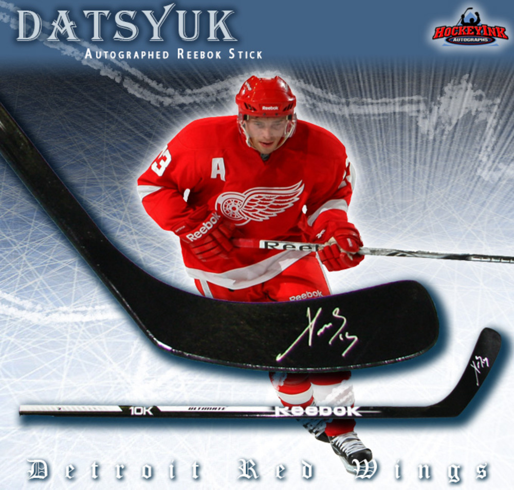 PAVEL DATSYUK Signed Reebok Stick - Detroit Red Wings - NHL Auctions