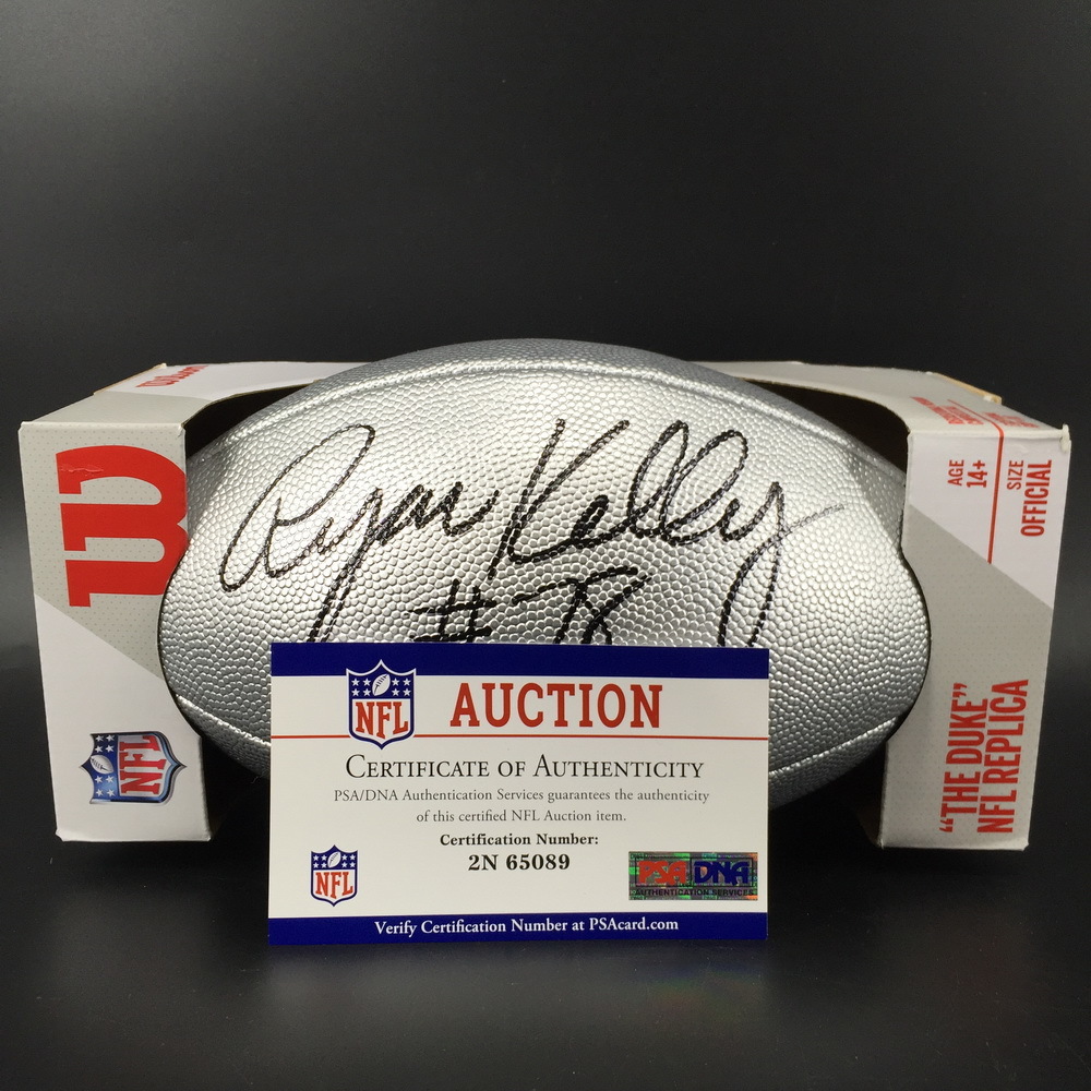 NFL - Colts Ryan Kelly Signed Silver 100 Seasons Commemorative Football ...