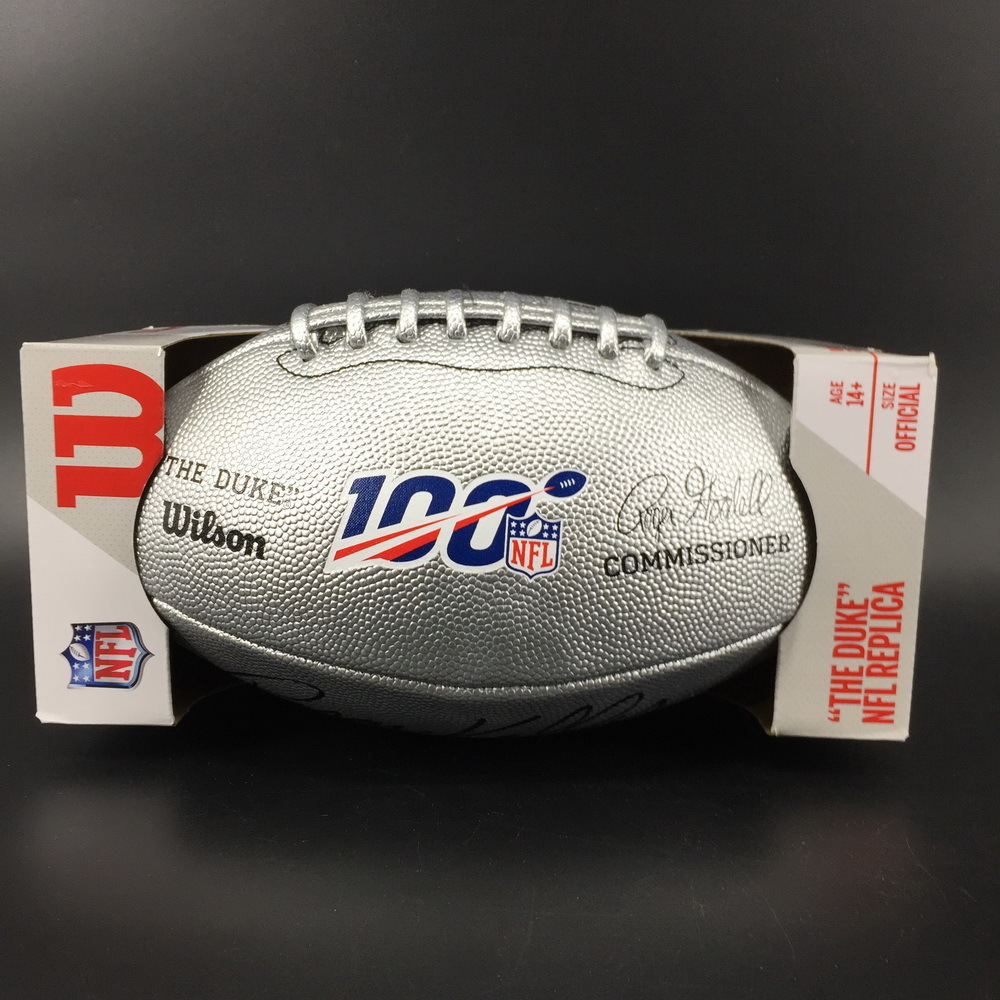 NFL - Colts Ryan Kelly Signed Silver 100 Seasons Commemorative Football ...