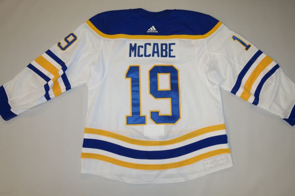 Jake McCabe 2020-21 Buffalo Sabres Set 1 Away Jersey - NHL Auctions