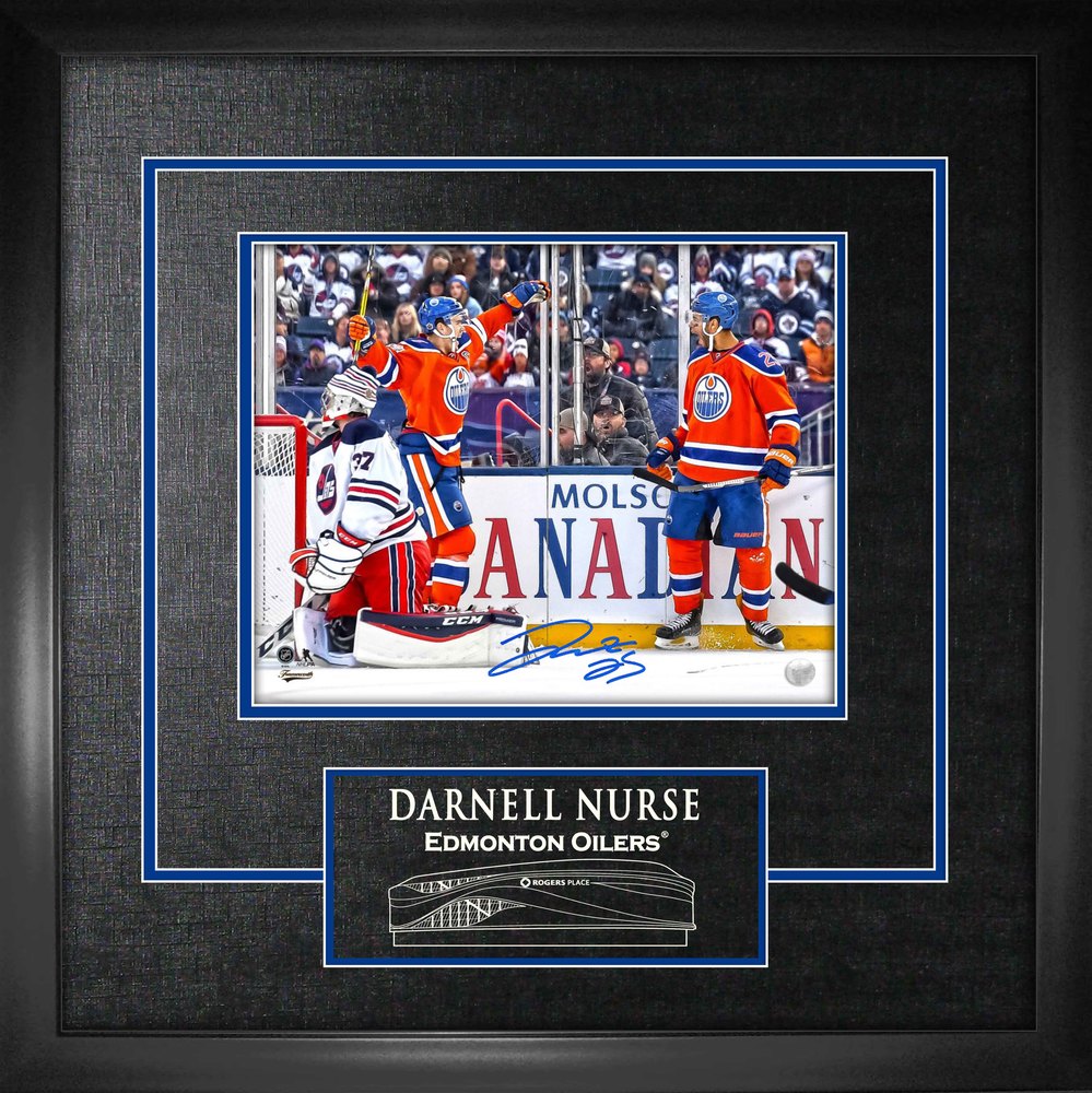 Darnell Nurse Edmonton Oilers Signed Framed 8X10 Photo with Connor ...