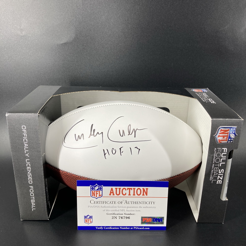HOF - Chiefs Curley Culp Signed Panel Ball with HOF Logo and ""HOF ...