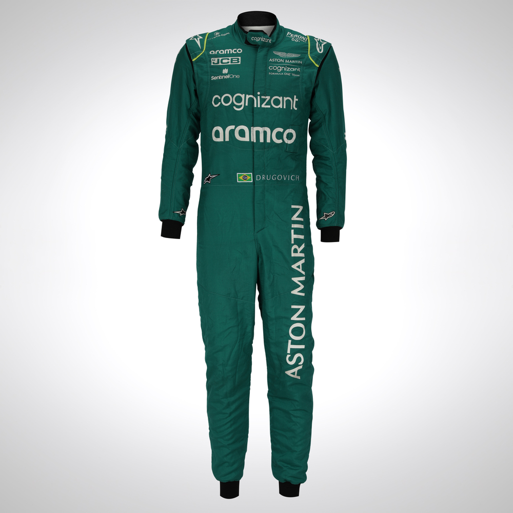 Felipe Drugovich 2022 Aston Martin Race Weekend Worn Race Suit | F1 ...
