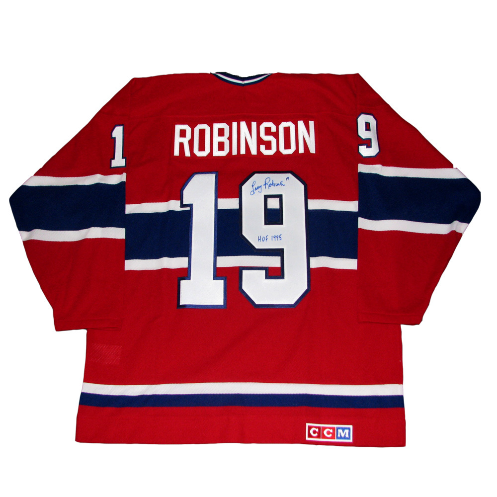 LARRY ROBINSON Signed Montreal Canadiens Red CCM Jersey - NHL Auctions