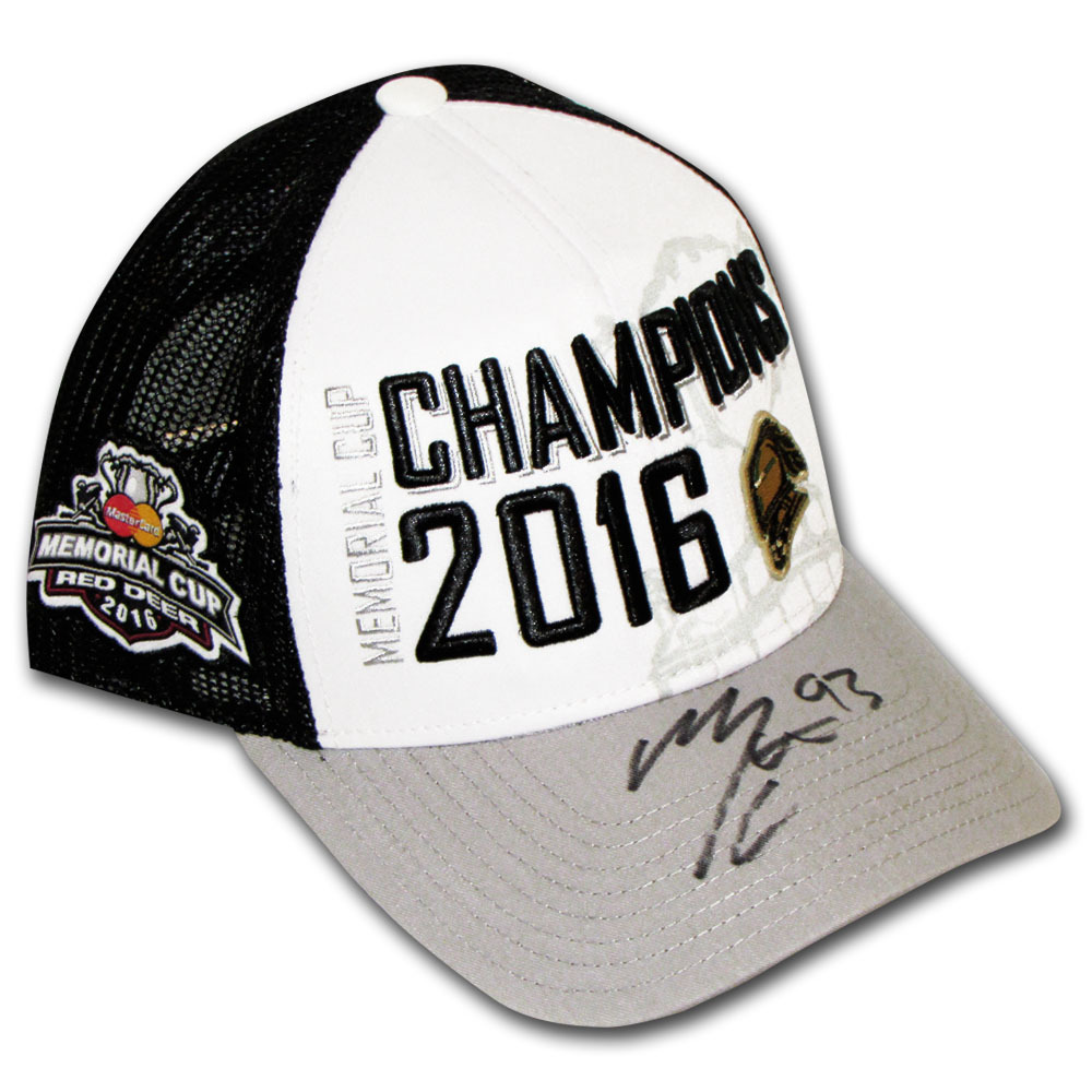 Mitch Marner Autographed London Knights 2016 Memorial Cup Champions Hat ...