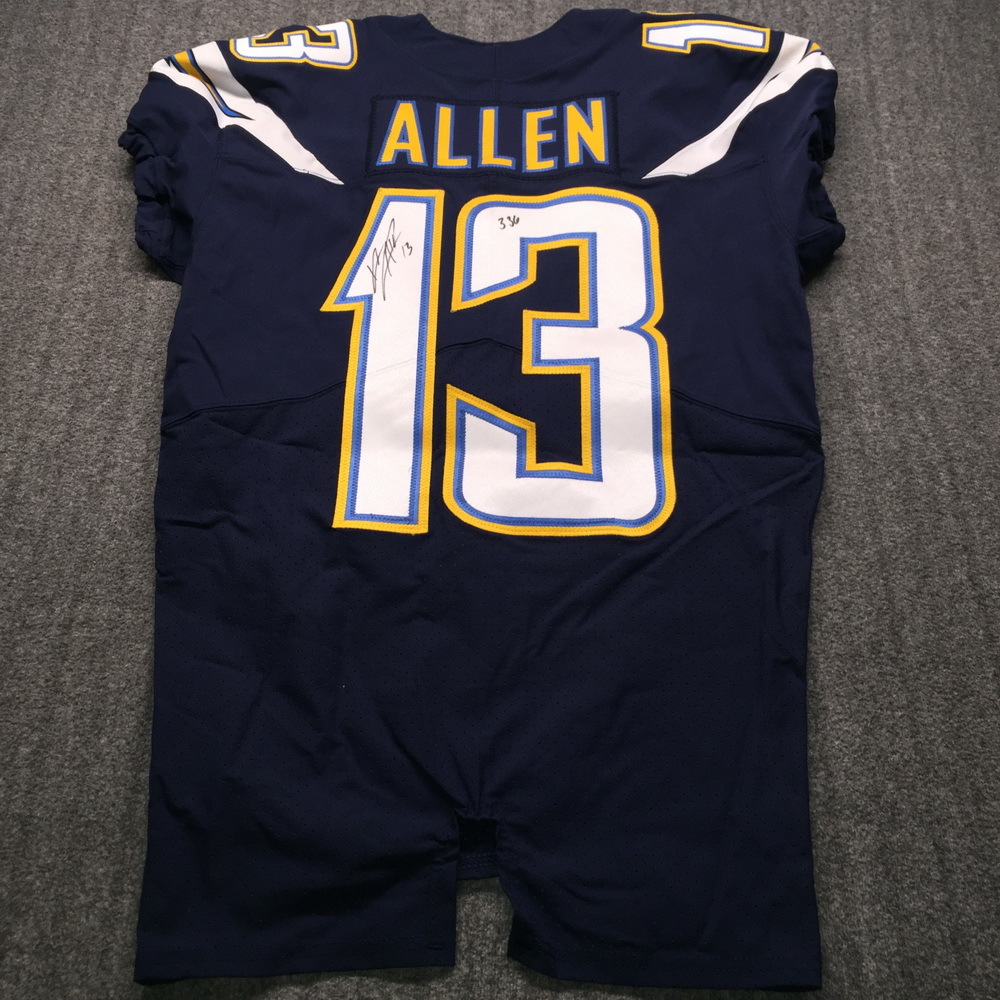STS - Chargers Keenan Allen Signed Game Issued JerseySize 40 with ...
