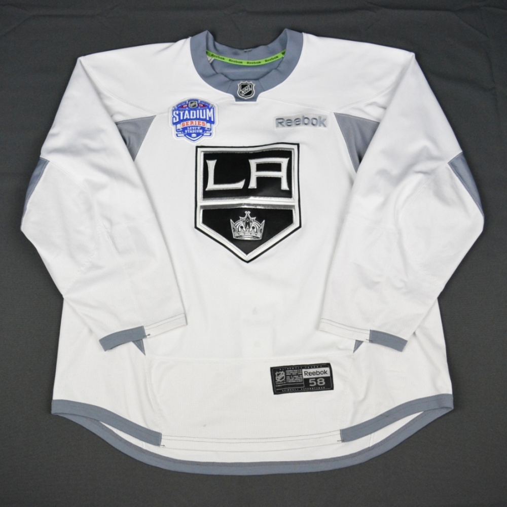 Jake Muzzin - Los Angeles Kings - 2015 Stadium Series Practice-Worn ...