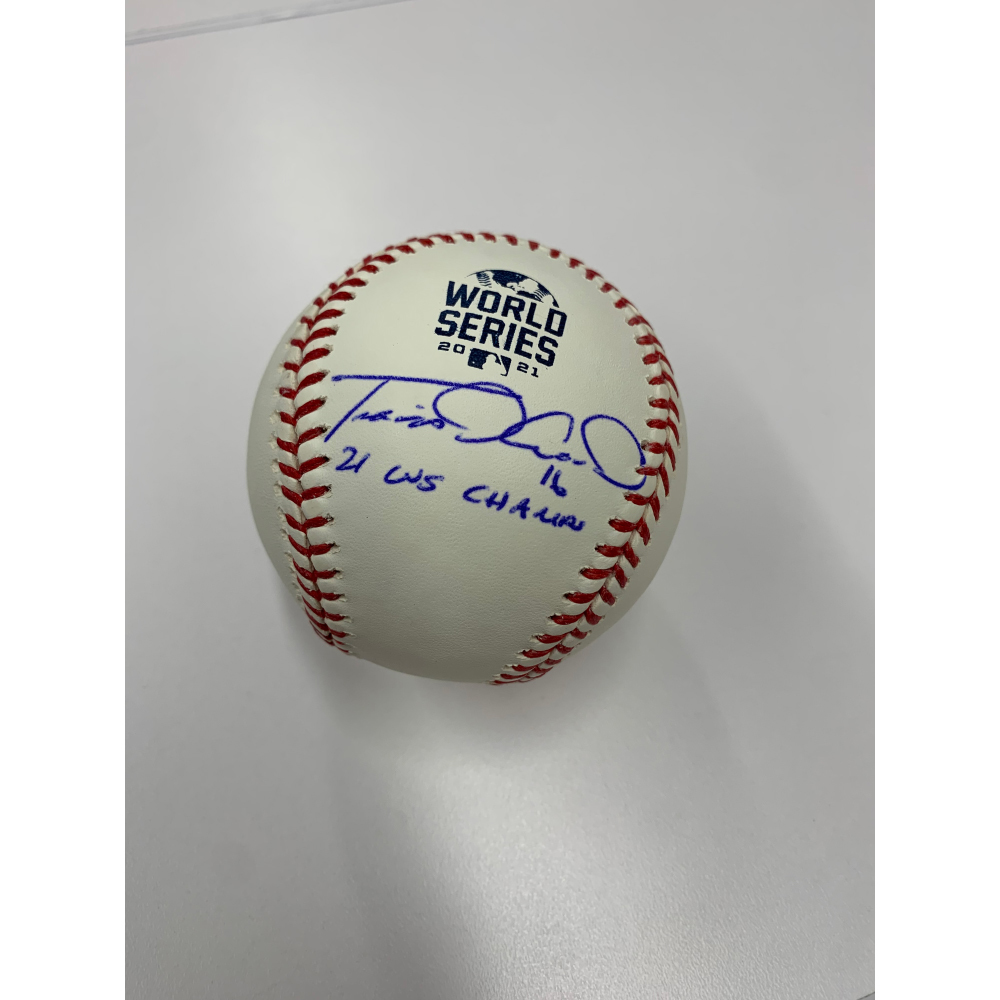 Travis d'Arnaud MLB Authenticated and Autographed 2021 World Series ...