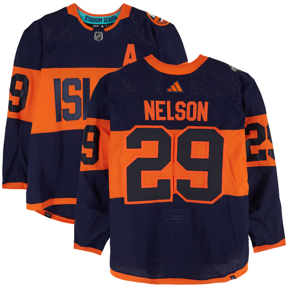 Brock Nelson New York Islanders 2024 NHL Stadium Series Game-Used Jersey - Worn During the First ...