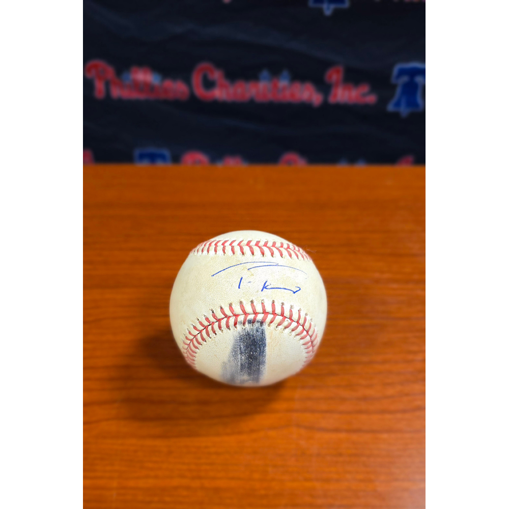 Trea Turner Autographed Game-Used Baseball | Philadelphia Phillies Auctions