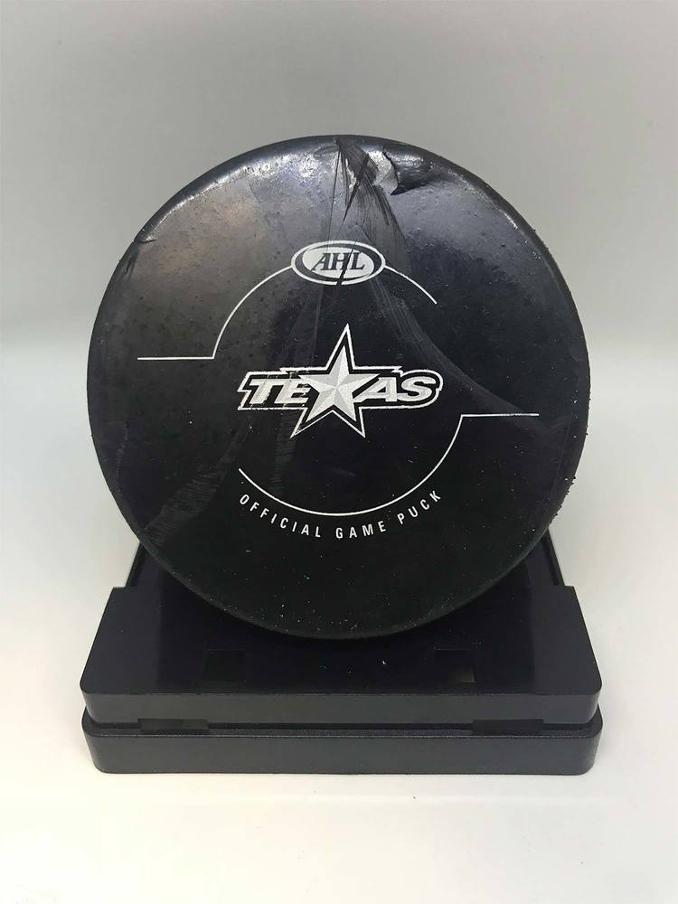 AHL Authentic - 2017-18 Texas Stars 1st Goal Puck Scored by #11 Jason ...