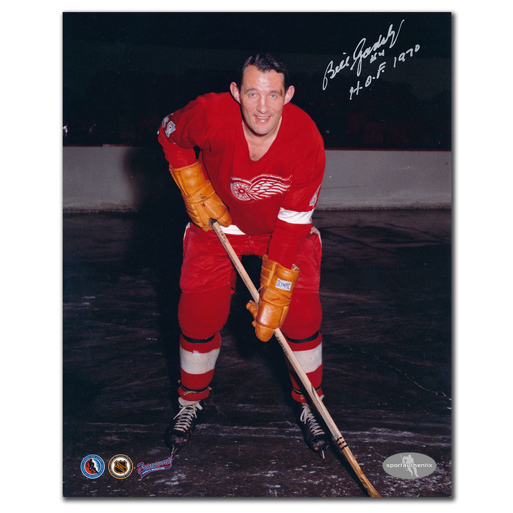 Bill Gadsby Detroit Red Wings Autographed 8x10 Photo - NHL Auctions