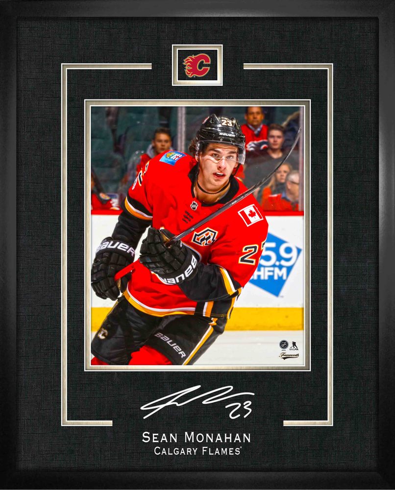 Sean Monahan 16x20 Replica Signature Frame Flames - NHL Auctions